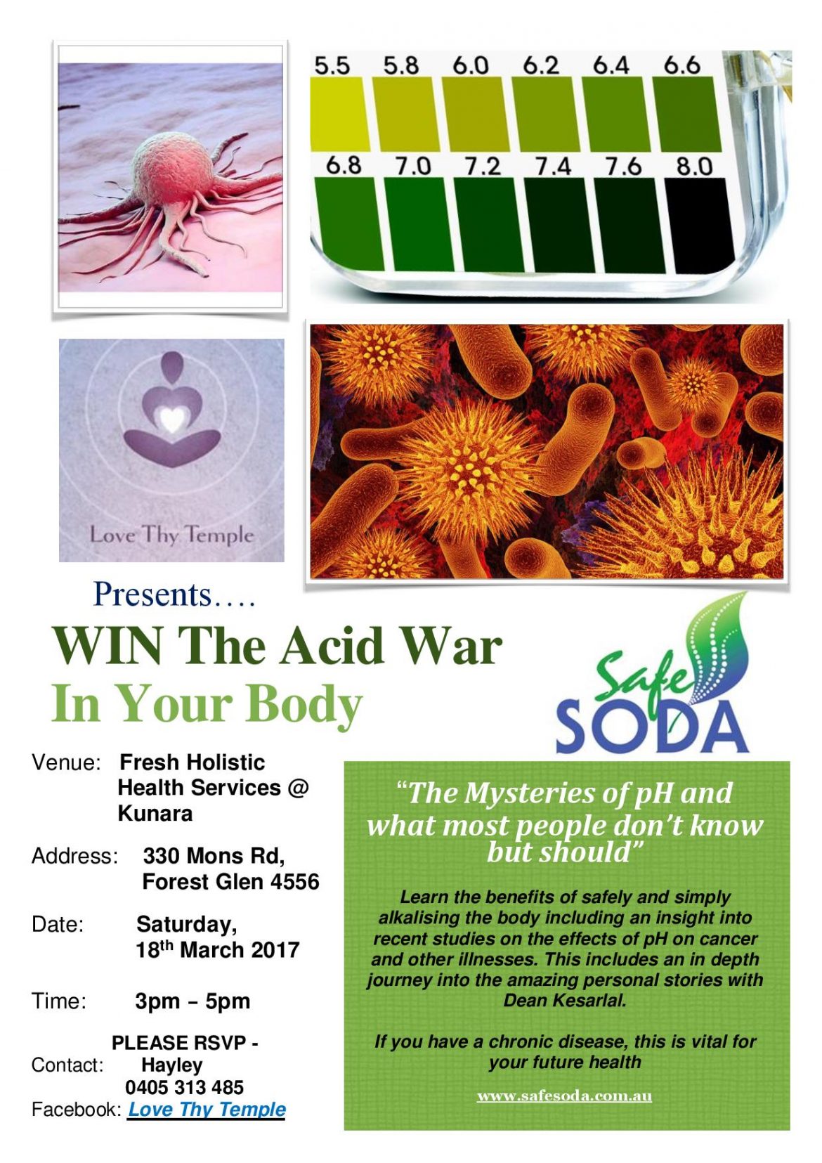 Safe Soda Presentation Flyer - Fresh Holistic Health